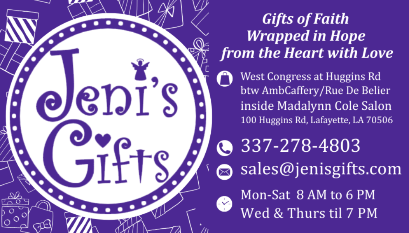 HWB BVM white blue gold – Jeni's Gifts